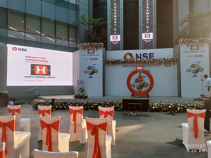 Happy Forgings lists at 18% premium; RBZ Jewellers, Credo Brands make ...