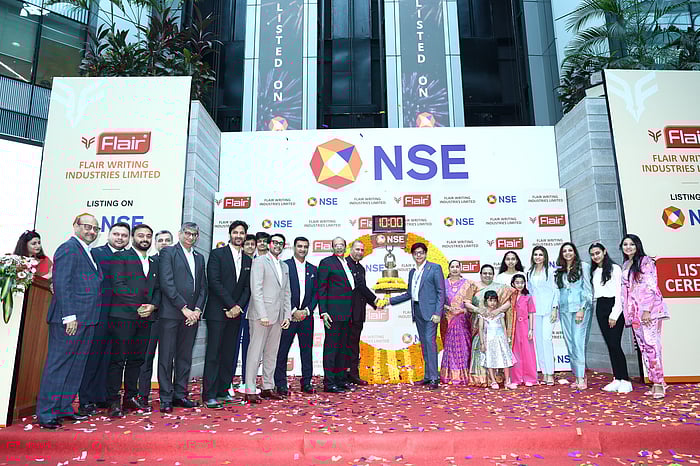 Flair Writing Industries shares list at 65% premium over IPO price ...