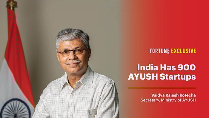 India targets 9000 AYUSH startups in 5 years: Secy Kotecha | Fortune India