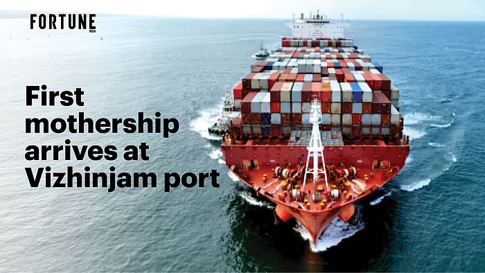 Vizhinjam port kicks off with arrival of first mothership | Fortune India
