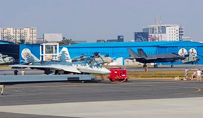 Su-57 vs F-35 Lightning II: Will the Russian Sukhoi gain aerial supremacy at Aero India 2025 ...