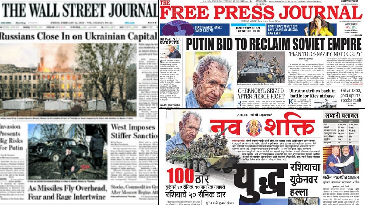 See pics: The Wall Street Journal to FPJ, here's how Russia-Ukraine ...