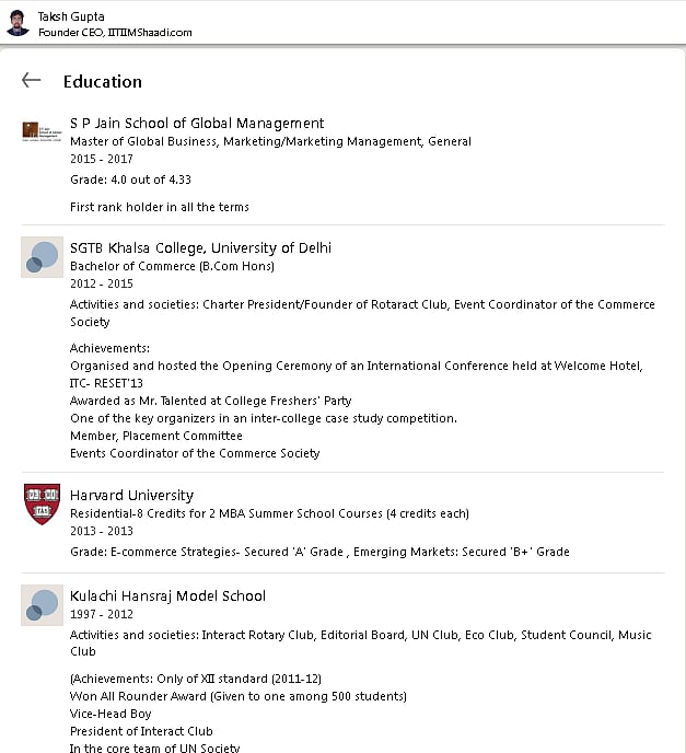 Who is Taksh Gupta? Here's why netizens are trolling the IITIIMShaadi ...