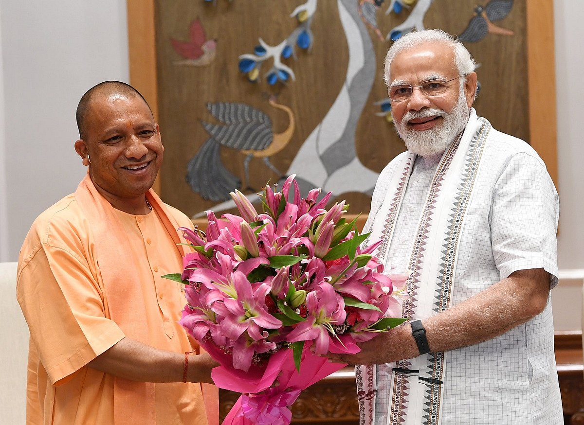 'He will take UP to greater heights of development': PM Modi meets Yogi ...