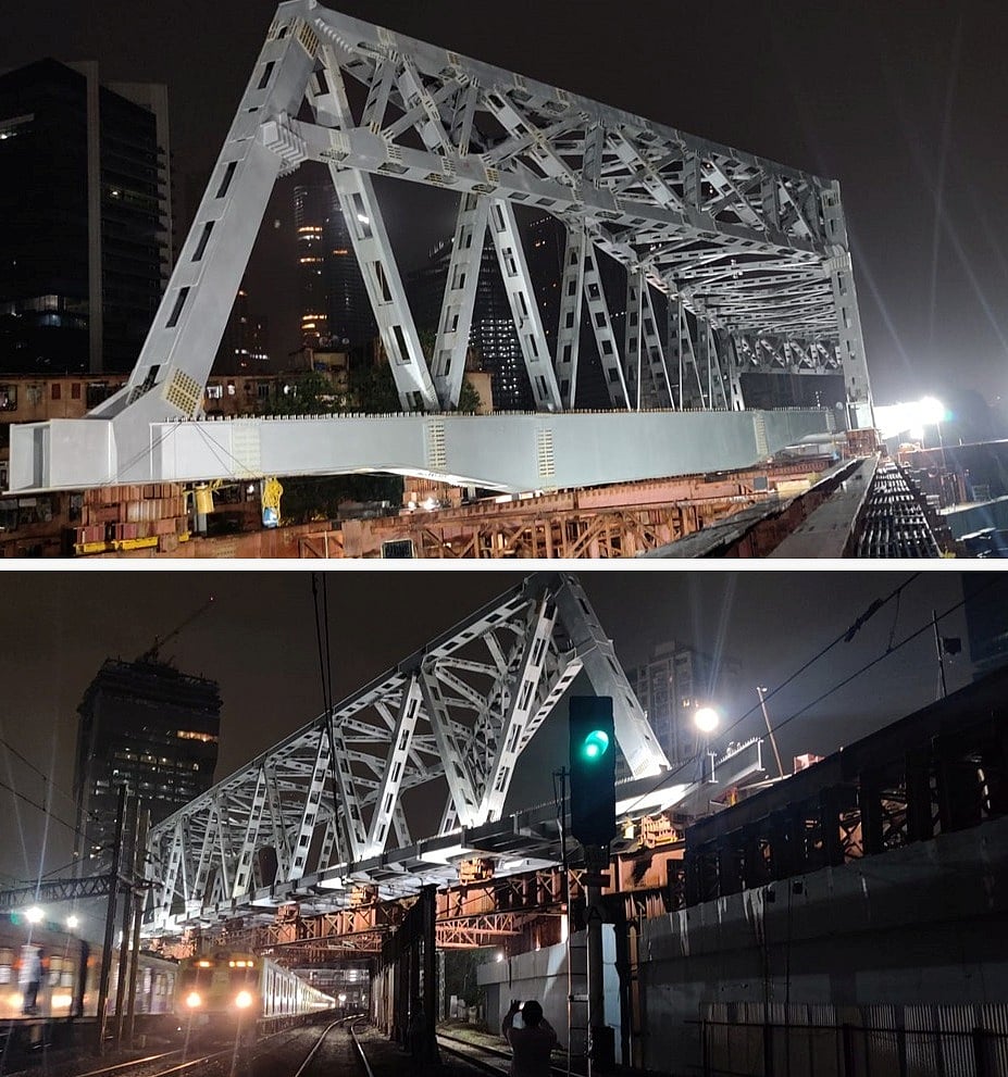 Mumbai: Western Railway launches first of two girders of Delisle bridge ...