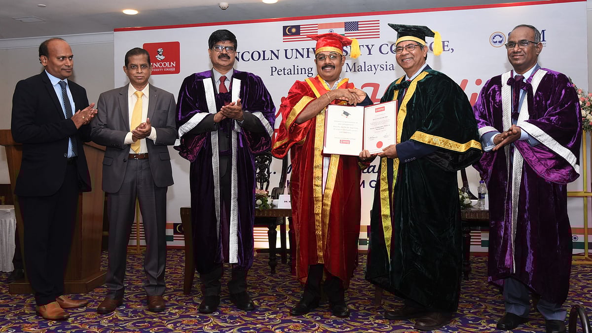 SRMIST Pro Chancellor conferred with second honorary doctorate