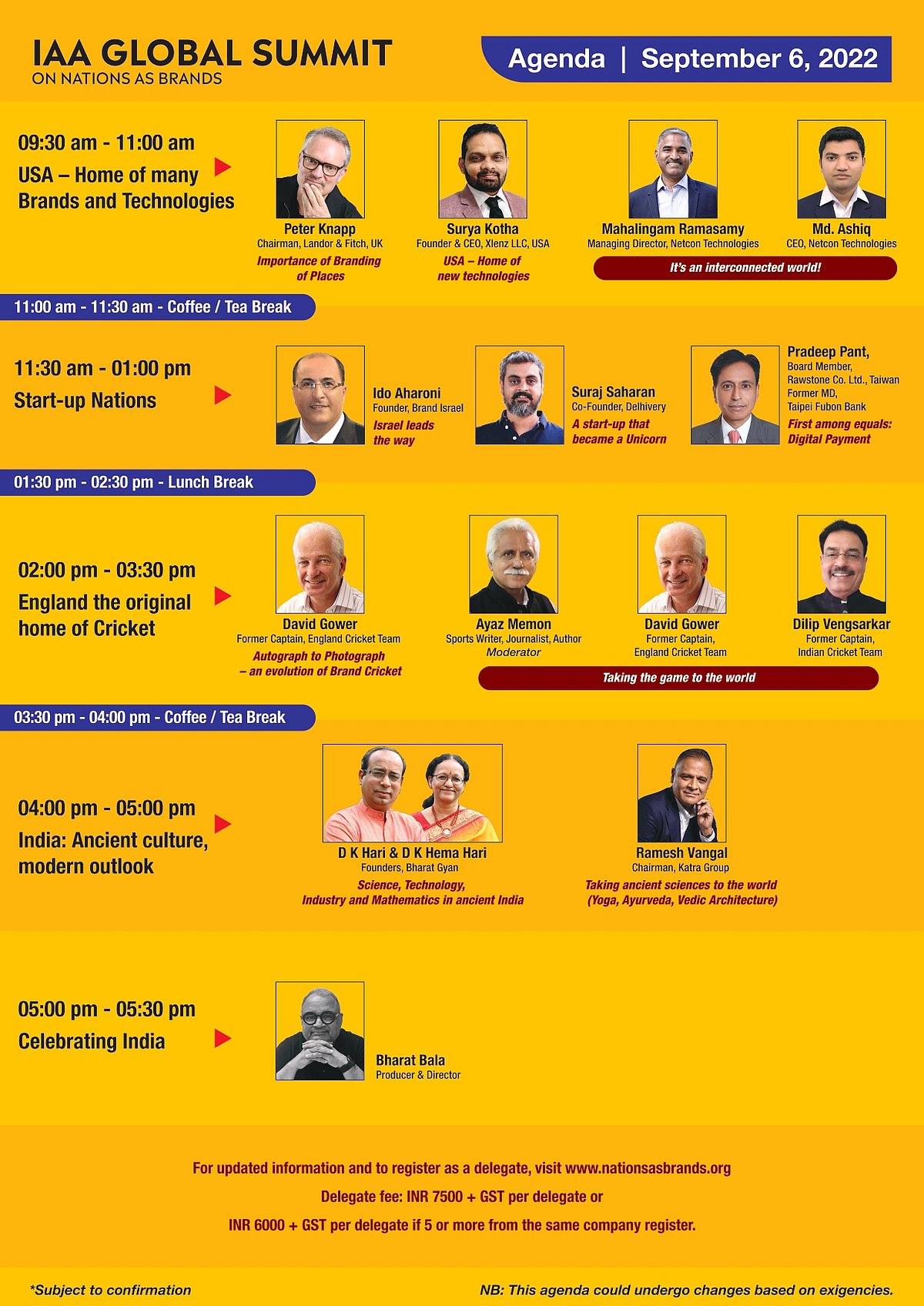 IAA to host Global Summit 'Nations As Brands': scheduled for 5th and 6th September, New Delhi