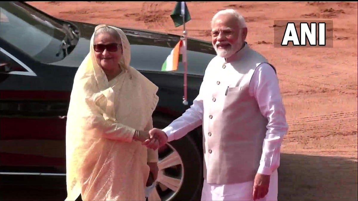 Bangladesh PM Sheikh Hasina receives ceremonial reception at Rashtrapati Bhavan