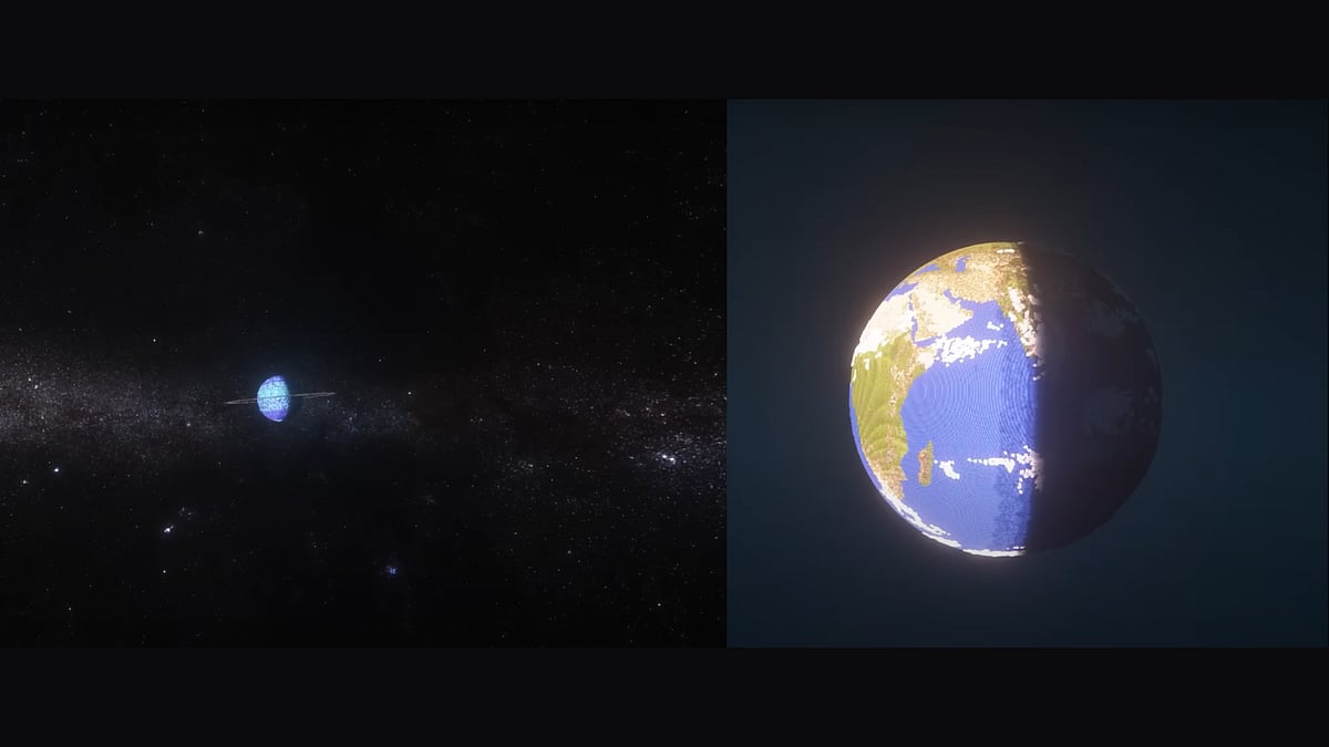 Stunning! Gamer creates entire universe using Minecraft