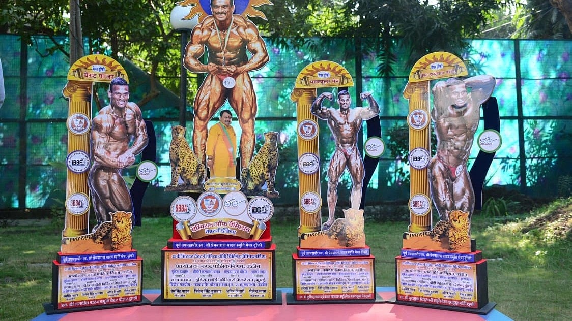 Indore: Trophies unveiled for West Zone Body Building Championships