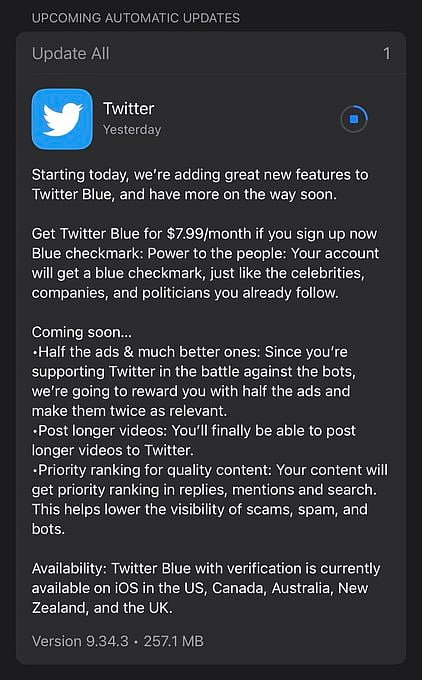 As Twitter Rolls Out 8 Monthly Fee For Blue Tick Verification On Ios