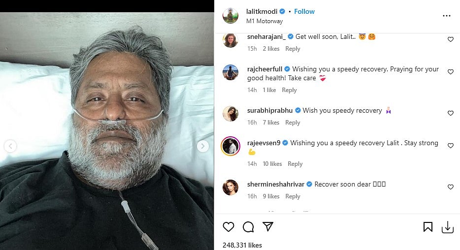 Lalit Modi put on oxygen support after testing positive for COVID-19 ...