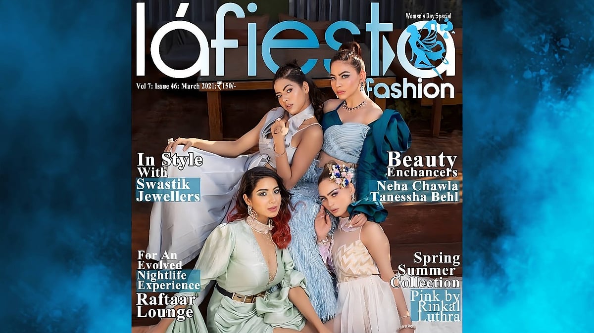 Neha Batra features on the covers of La Fiesta Fashion Magazine