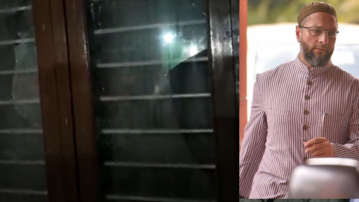 AIMIM chief Asaduddin Owaisi's house attacked in Delhi, miscreants pelt ...