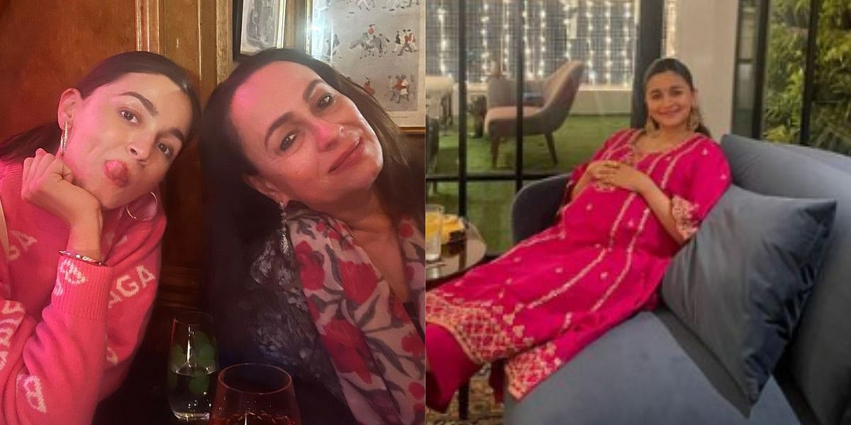 Soni Razdan shares UNSEEN photo of Alia Bhatt flaunting her baby bump ...