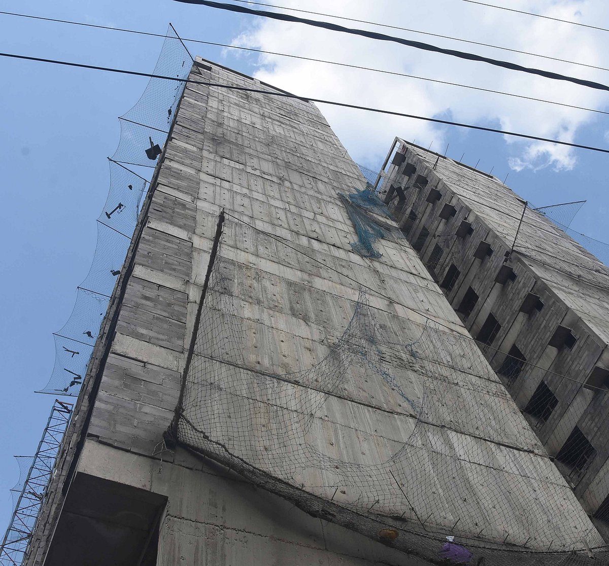 Smart city high rise building slab falls in Bhopal