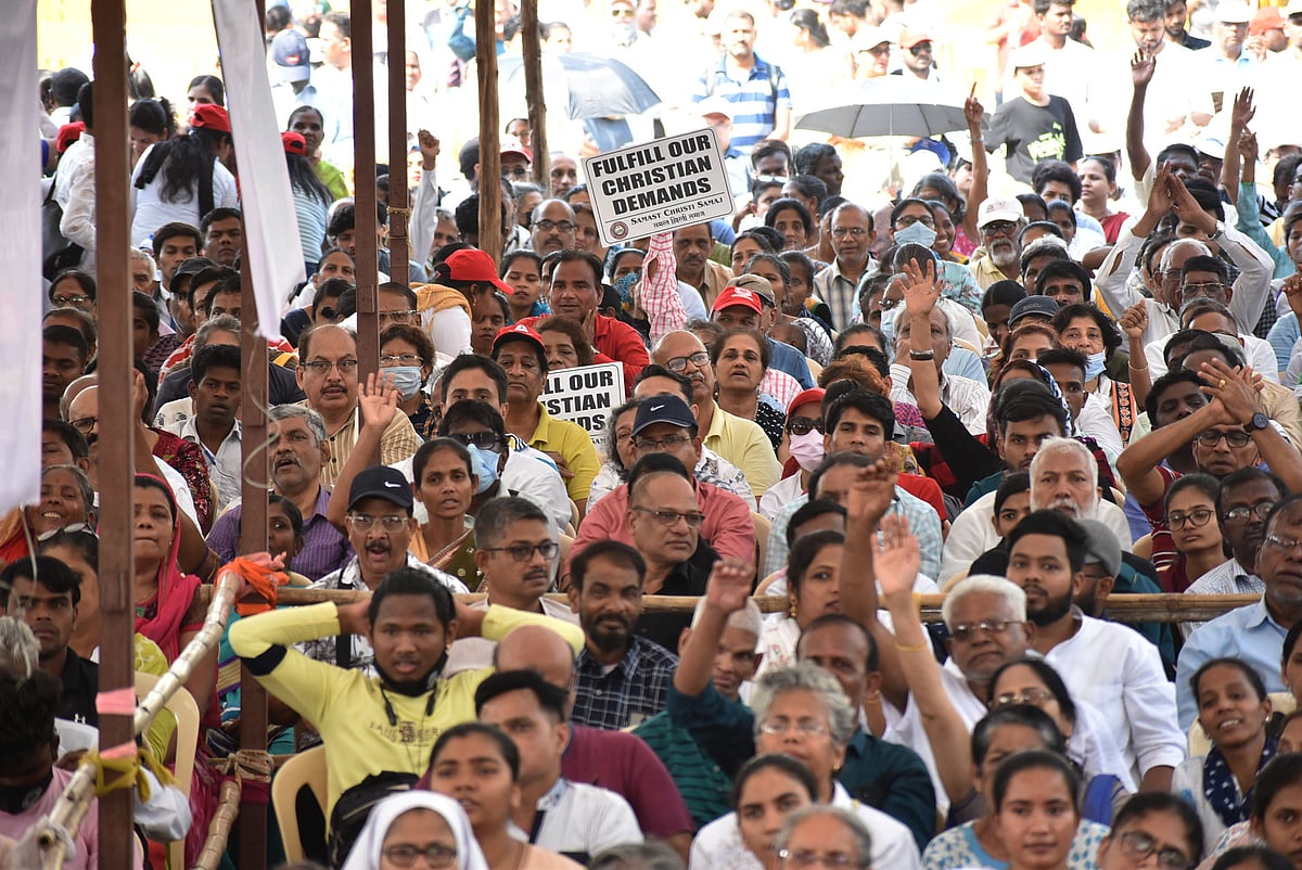 Mumbai: Christians rally against rising atrocities at Azad Maidan ...