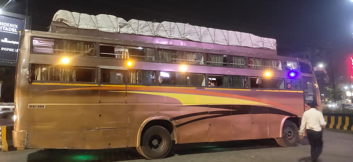 Indore: Police act against buses for stopping at undesignated spots