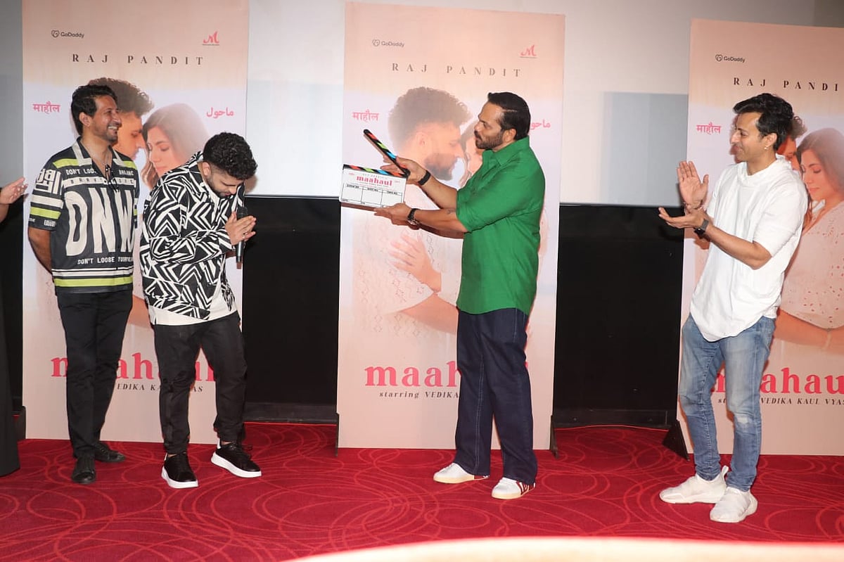 Maahaul song launch: Rohit Shetty gives the action clap for Raj Pandit ...