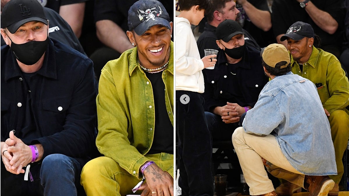 Orlando Bloom and Leonardo DiCaprio enjoy NBA playoffs along with Lewis ...