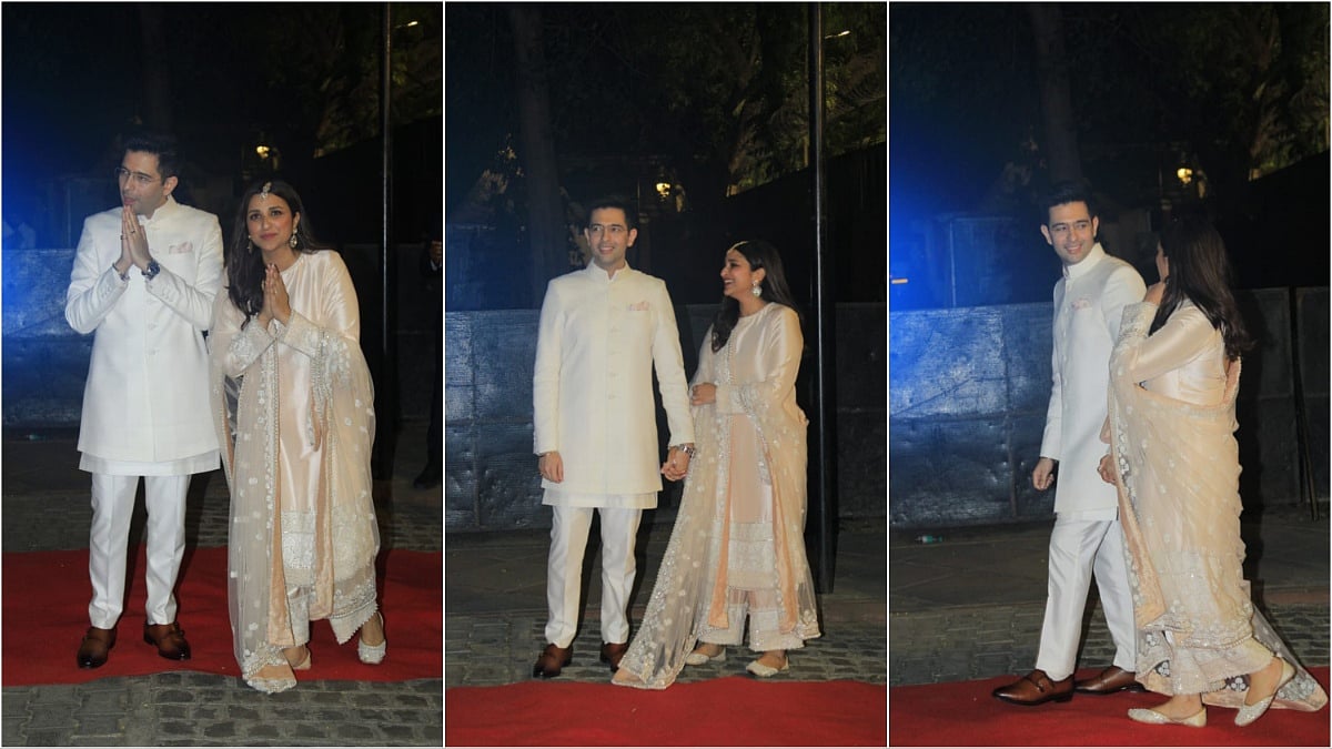 Parineeti Chopra can't stop blushing as paps ask Raghav Chadha to lift the actress: 'Bhabhi ko ...