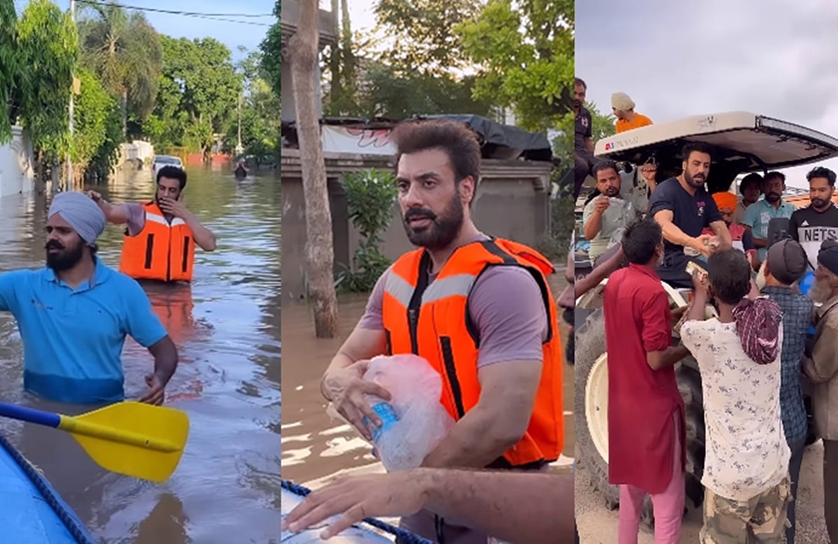 Tiger Zinda Hai Actor Gavie Chahal Wades Through Waterlogged Areas Of ...
