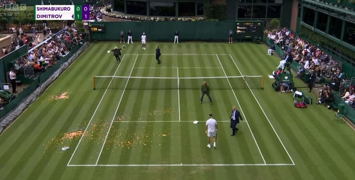 WATCH: Just Stop Oil Protesters Stop Play At Wimbledon 2023, Invade ...