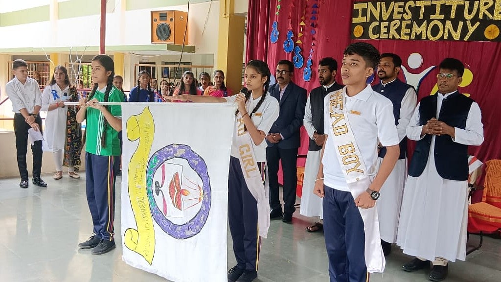 MP: St Joseph School Holds Investiture Ceremony For Students In Mahidpur