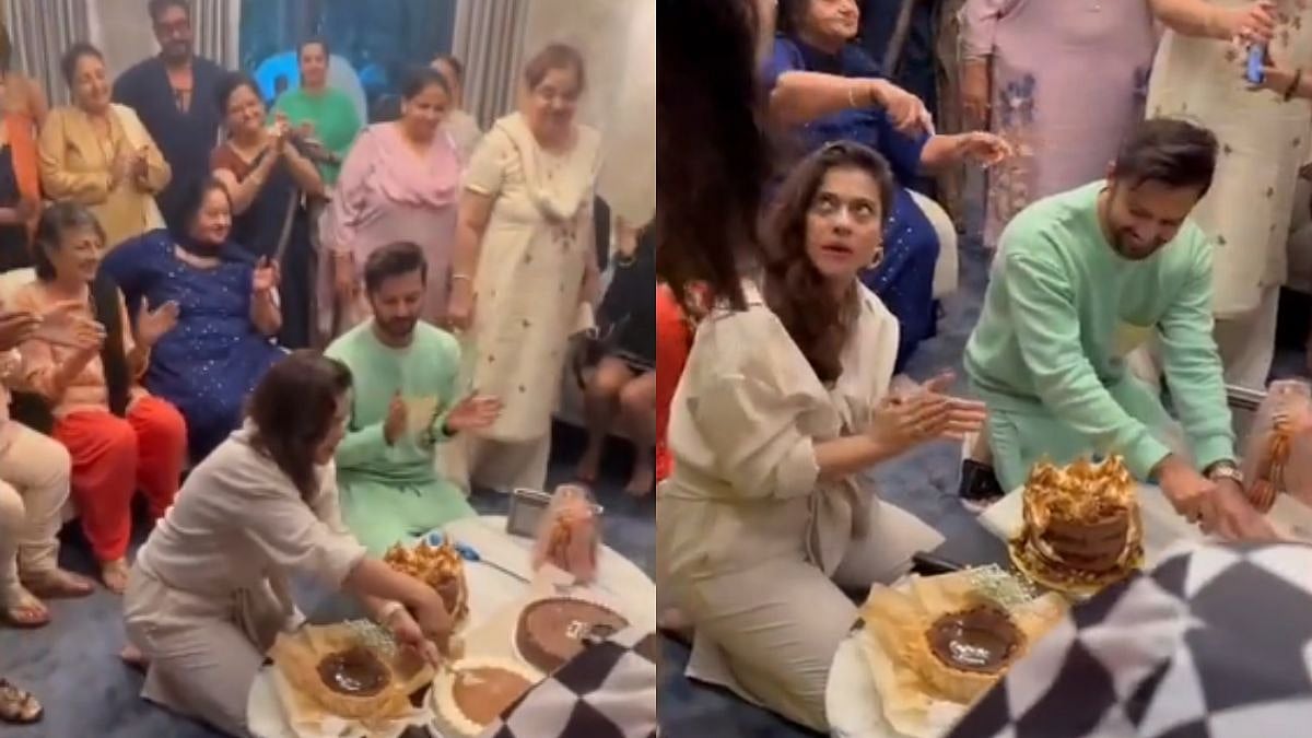 Inside Videos Kajol Celebrates 49th Birthday With Ajay Devgn And Tanuja
