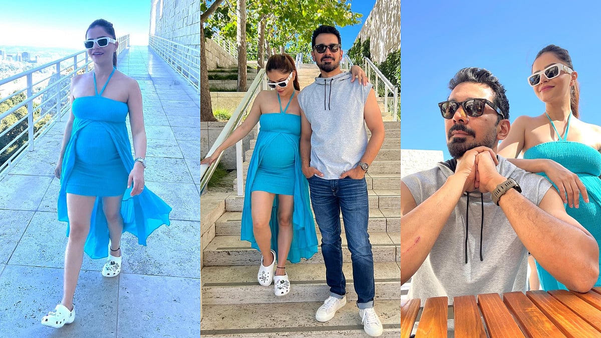 PHOTOS: Mom-To-Be Rubina Dilaik Flaunts Her Baby Bump In Black Bodysuit ...