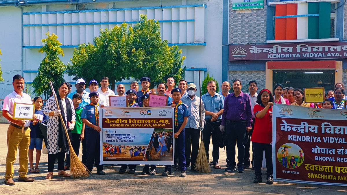 MP: `Swachhata Hi Seva’ At Kendriya Vidyalaya In Mhow
