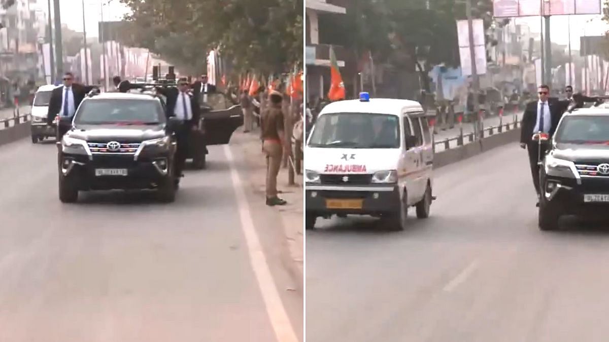 Video: PM Modi Stops His Convoy To Give Way To An Ambulance During His ...