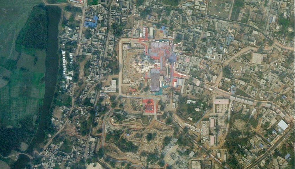 US-Based Agency Shares Breathtaking Satellite View Of Ram Temple In Ayodhya
