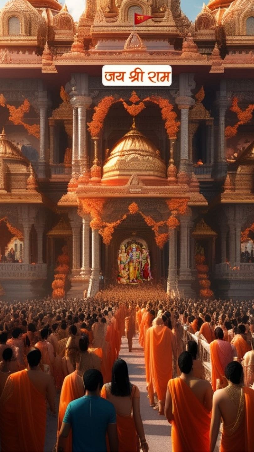 7 AI-Generated Images Showing Ram Lalla's Return To Ayodhya