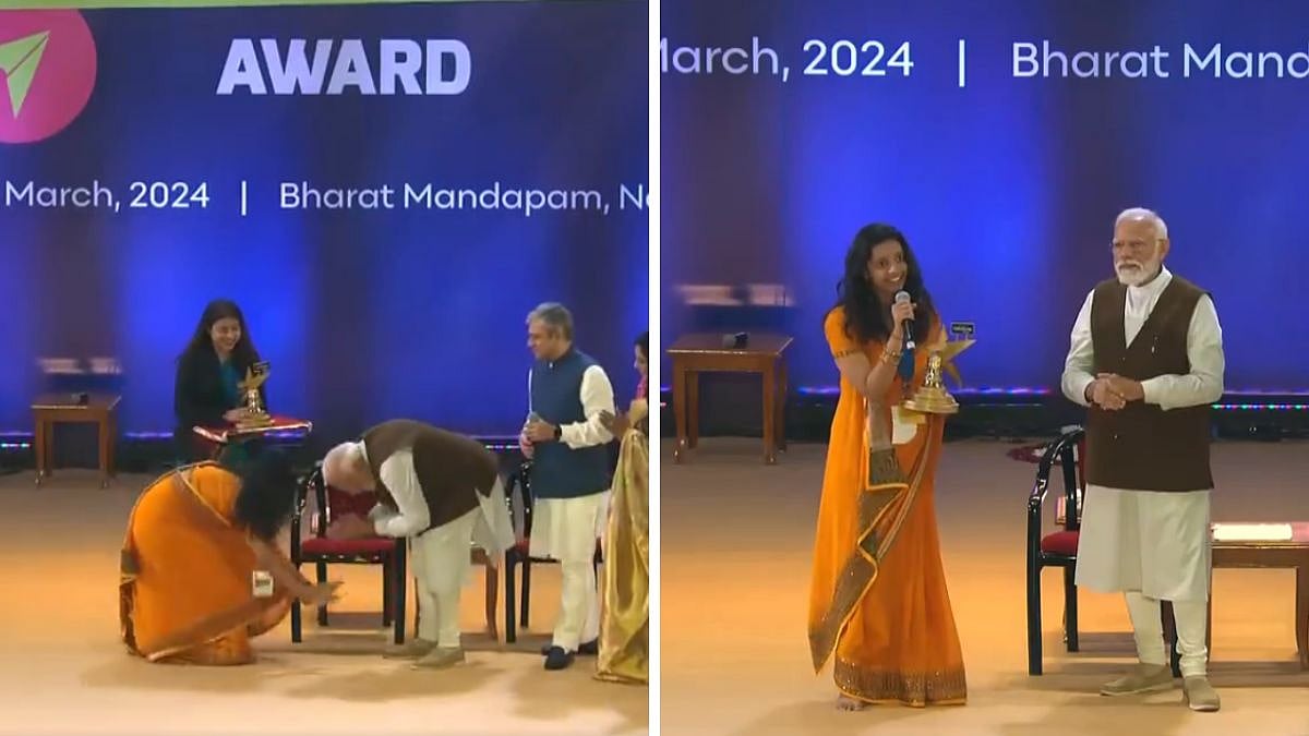 'It Disturbs Me': PM Modi To Content Creator Jahnvi Singh Who Tried To Touch His Feet At ...