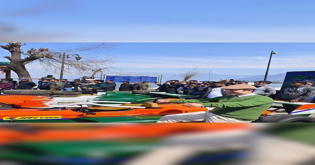 In Photos Kashmir Hosts First Ever Formula 4 Car Show On The Banks Of