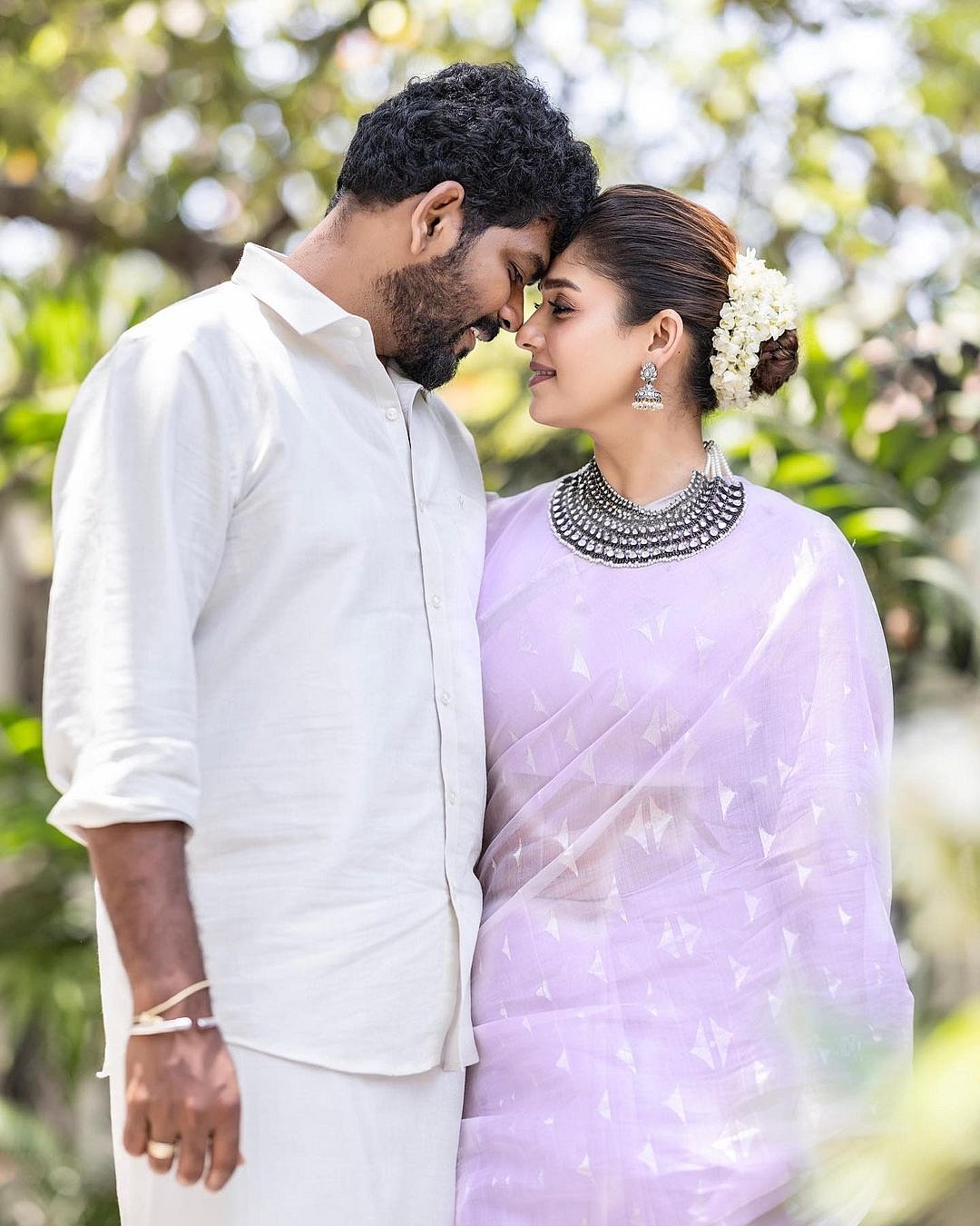Nayanthara Looks Divine In Loved Up Photos With Husband Vignesh Shivan