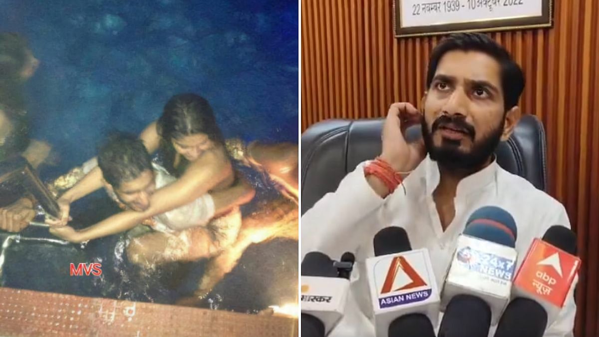 UP Elections: SP Badaun Candidate Aditya Yadav's Old Swimming Pool Pics With A Girl In Bikini ...