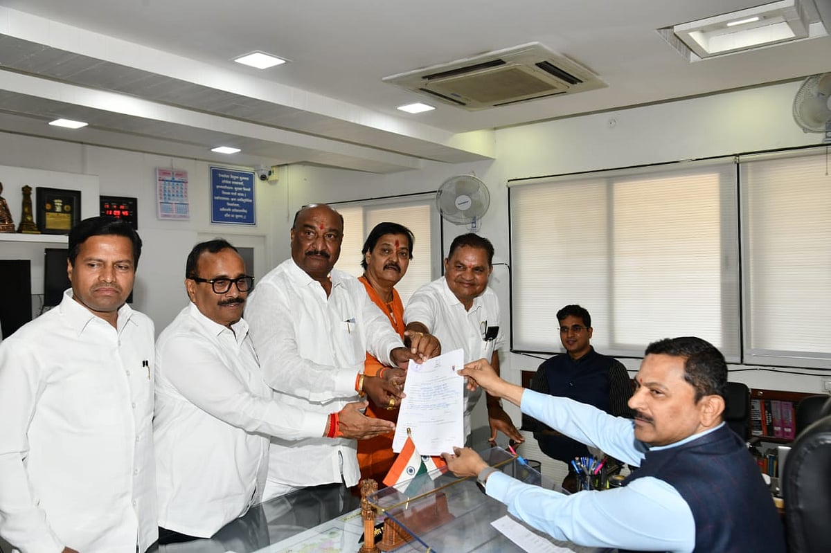 PHOTOS: Sandipan Bhumare, Imtiaz Jaleel File Nomination From Aurangabad, VBA Rejects AB Form For ...