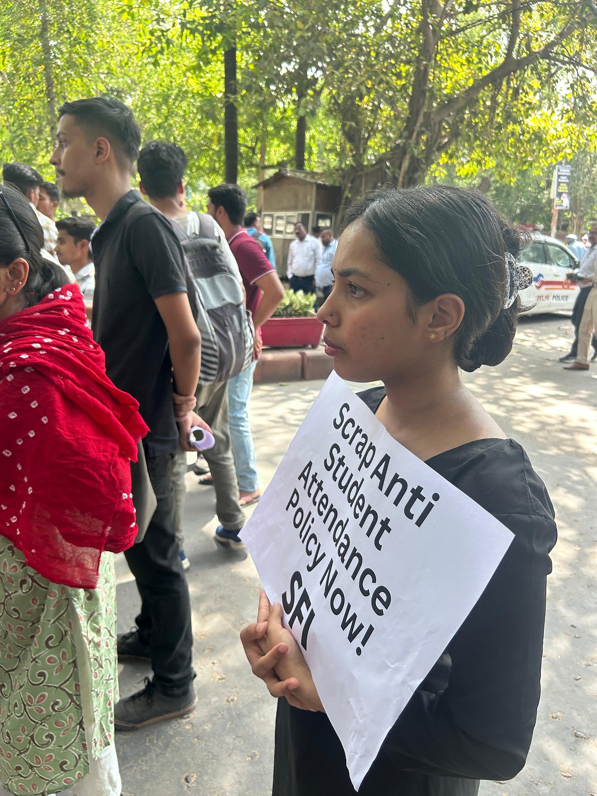 'We Are Not School-Going Children' DU Students Protest Against ...