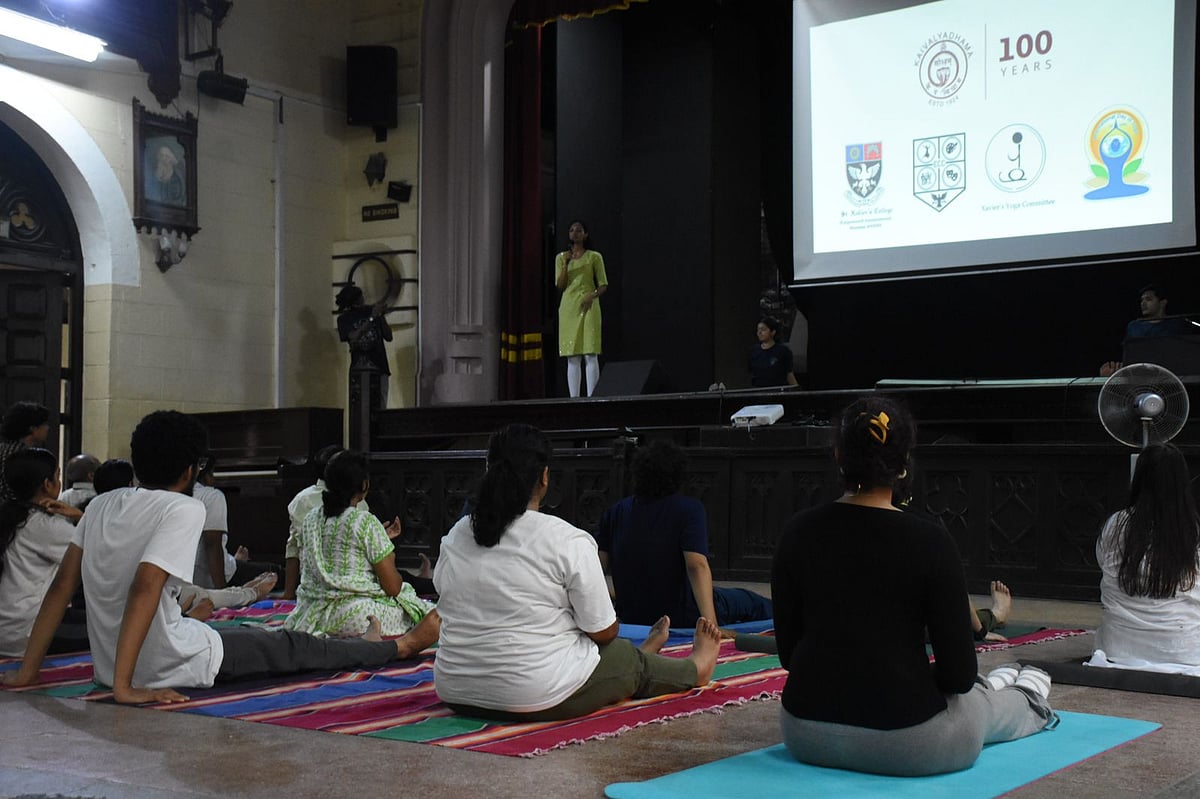 From The Campus: Mumbai's St. Xavier’s College Celebrates Yoga Day With ...