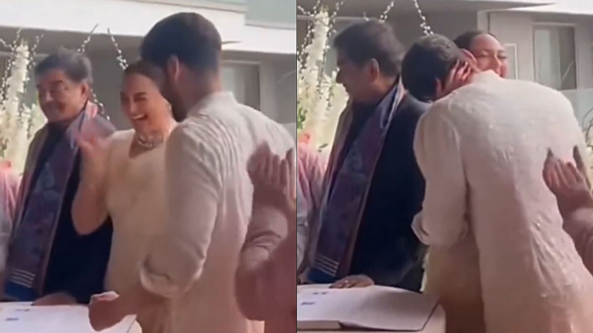 Sonakshi Sinha Jumps With Joy After Signing Marriage Papers With Zaheer ...