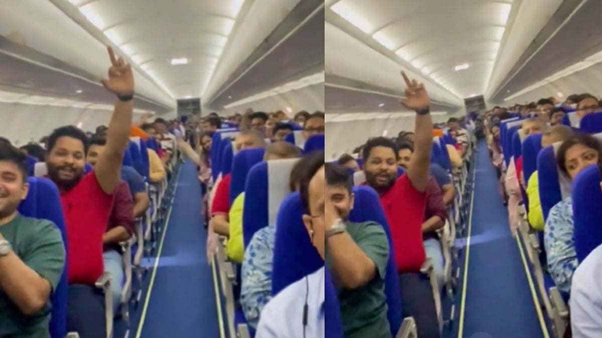 'Who Is This Assh*le?': Man Shows Middle Finger On Camera While Other Flight Passengers Clap ...