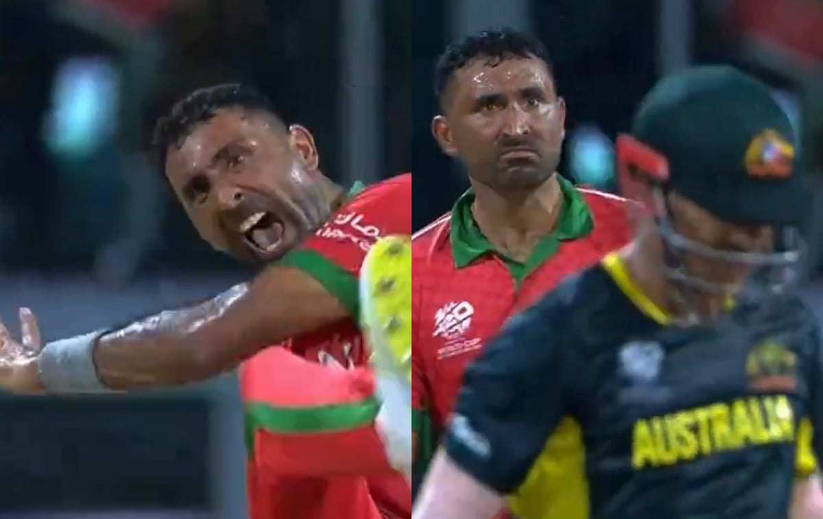 Video: Oman Seamer's Aggressive Send-Off To David Warner After ...