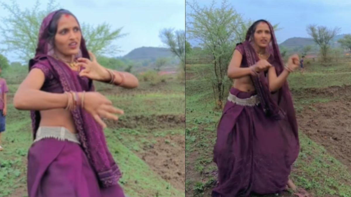 Ghoonghat-Clad Woman Dances To Trending Song 'Hook Raja Ji' In Viral Video