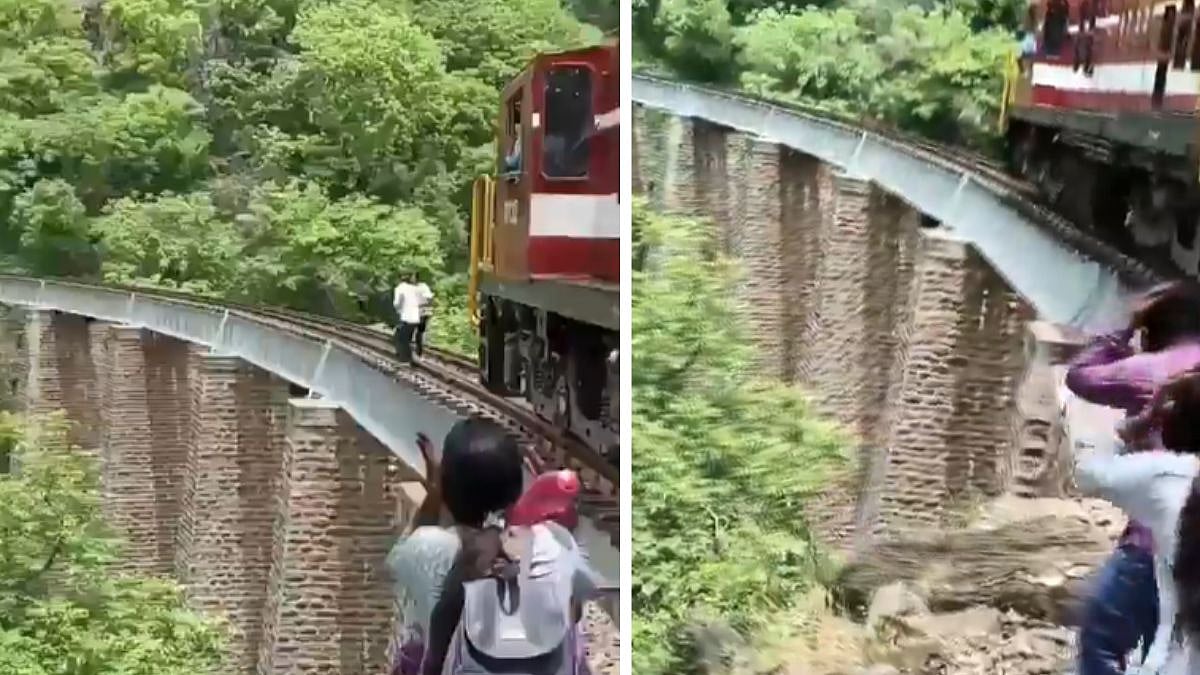 Shocking Video: Couple Jumps From Rail Bridge Into 90-Feet Gorge As ...