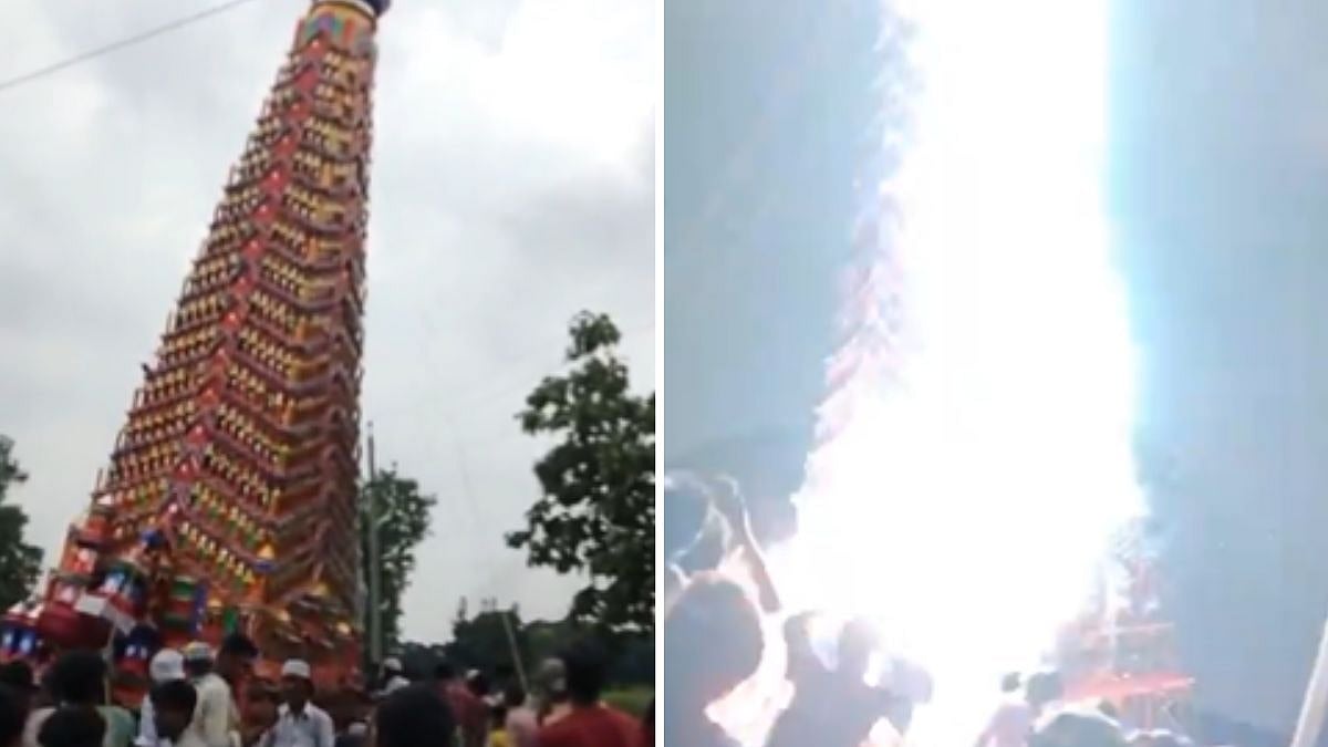 Scary Video: 2 Men Electrocuted, 15 Injured As Tazia Touches Overhead ...