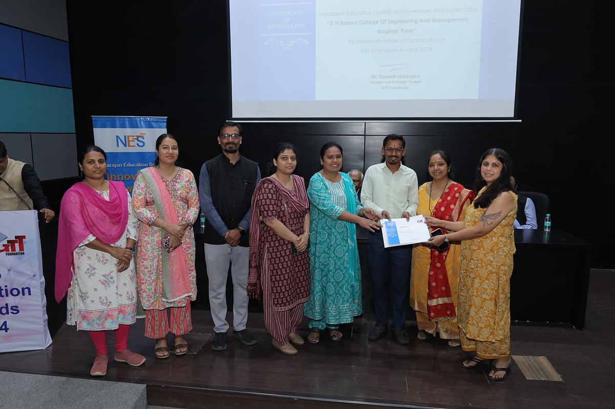 Pune: GHRCEM Students Receives GTT NES Innovation Awards