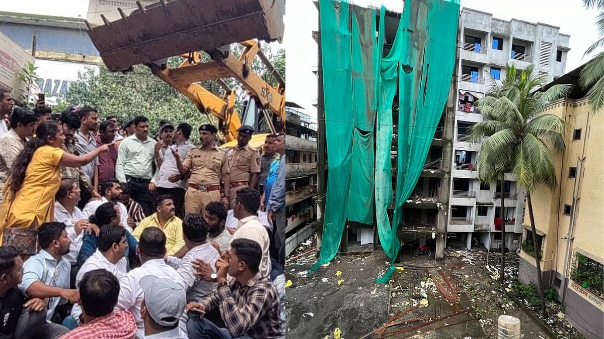 Illegal Building: KDMC Staff Overpowered By Residents In Dombivli While ...