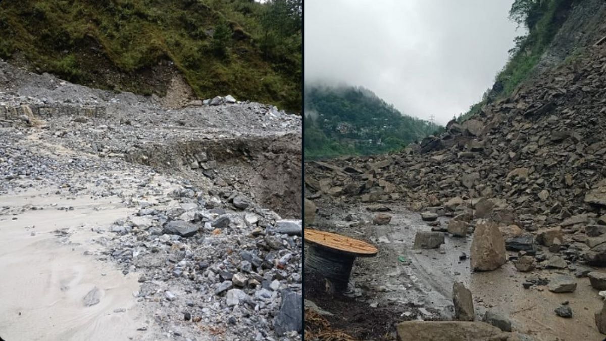 Uttarakhand: Traffic Halted At Rudraprayag Gaurikund NH-107 Due To ...